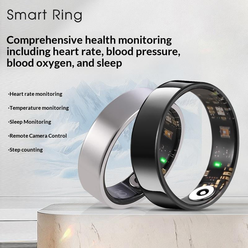 Smartcloud Innov Smart Ring R02 IP68 Waterproof Wearable Fitness Track ...